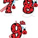 Ladybug Plus Numbers-svg,dxf,png Files - Etsy
