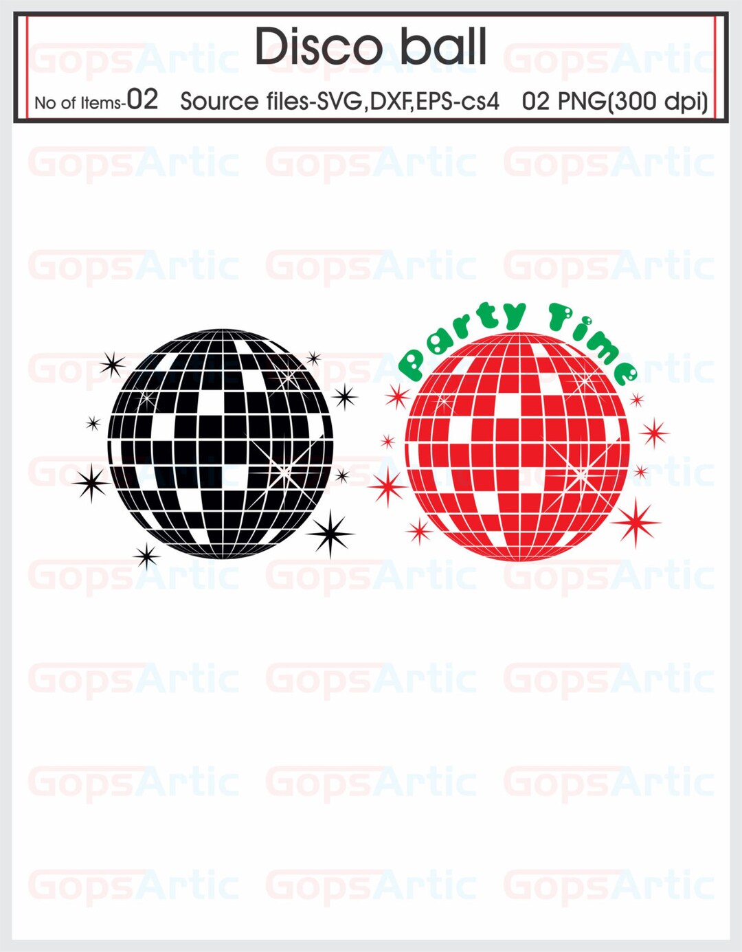 Disco Ball-svg,dxf,eps,png Files - Etsy