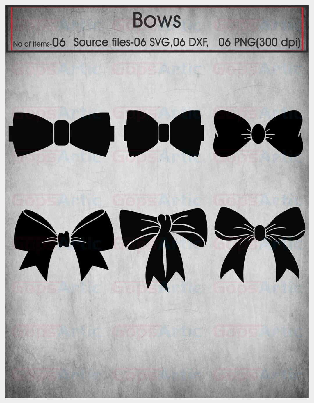 Bows-svg,dxf,png Files - Etsy