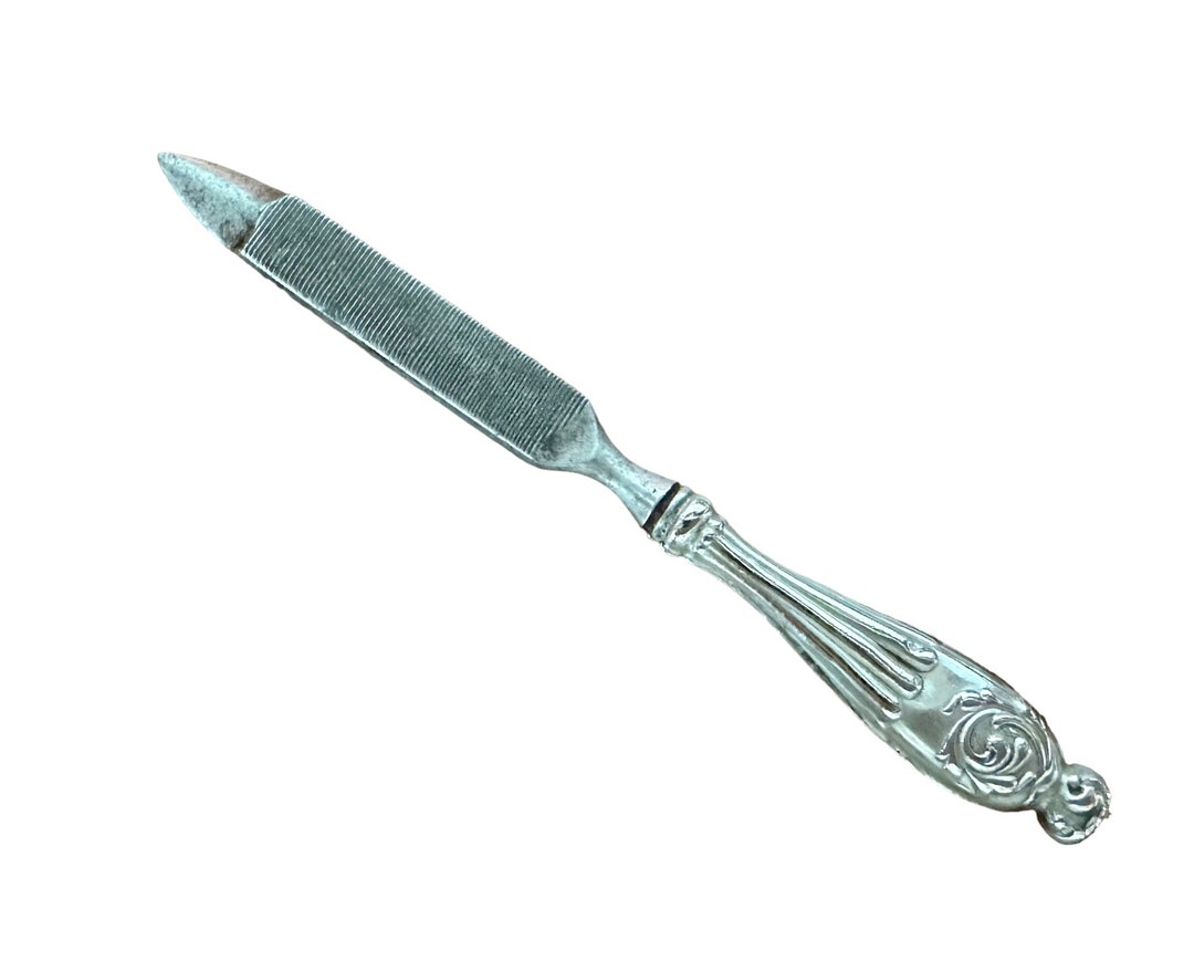 Antique Victorian 3 1/4 Miniature Sterling Silver Handle Nail File - Etsy