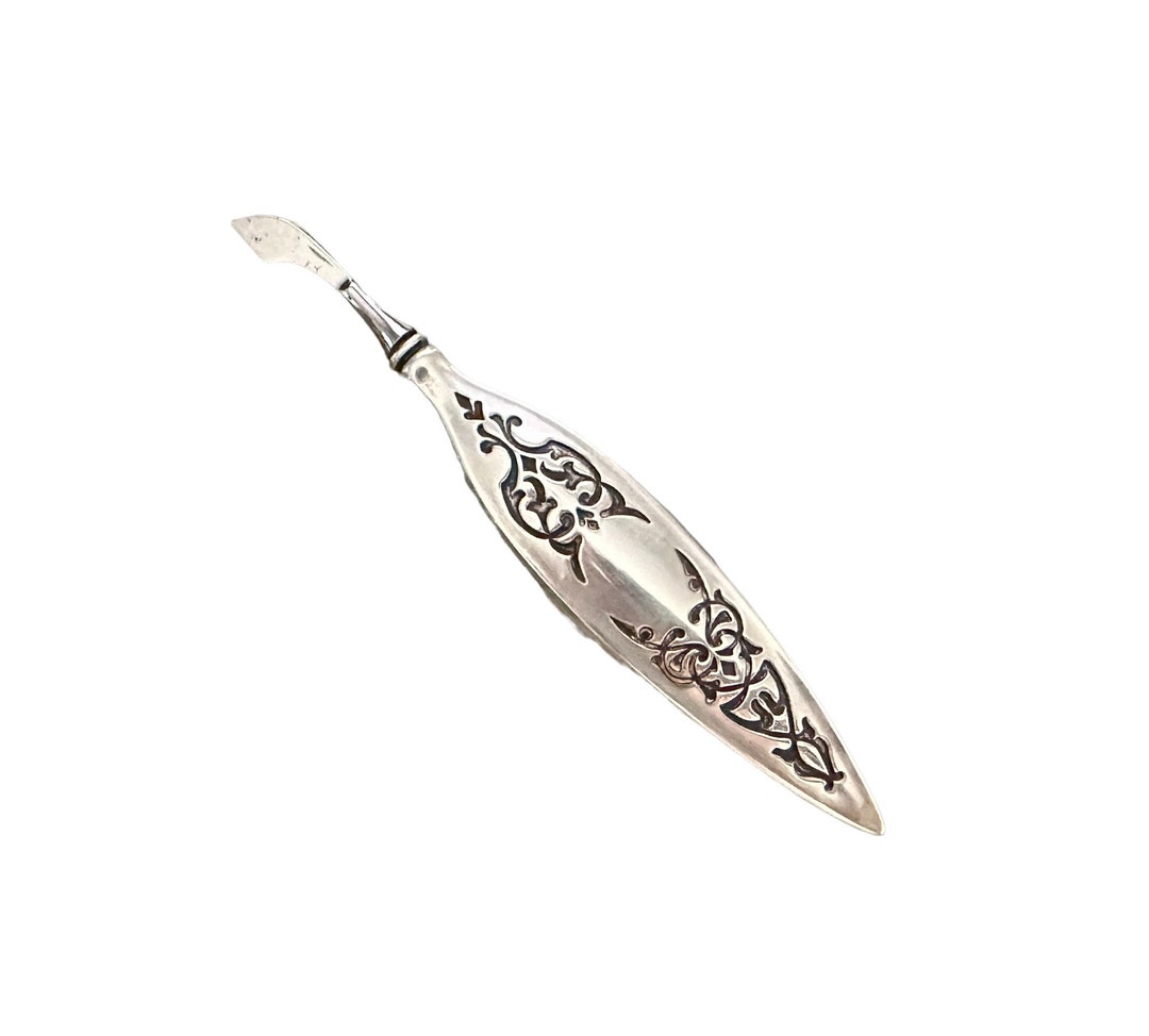 5" Antique Victorian W Sterling Silver Handle Manicure Cuticle Scraper ...