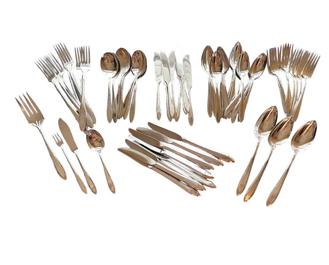 Nobility Plate 1937 Reverie ~ 63 Pc. Service for 8 Flatware Set - Etsy