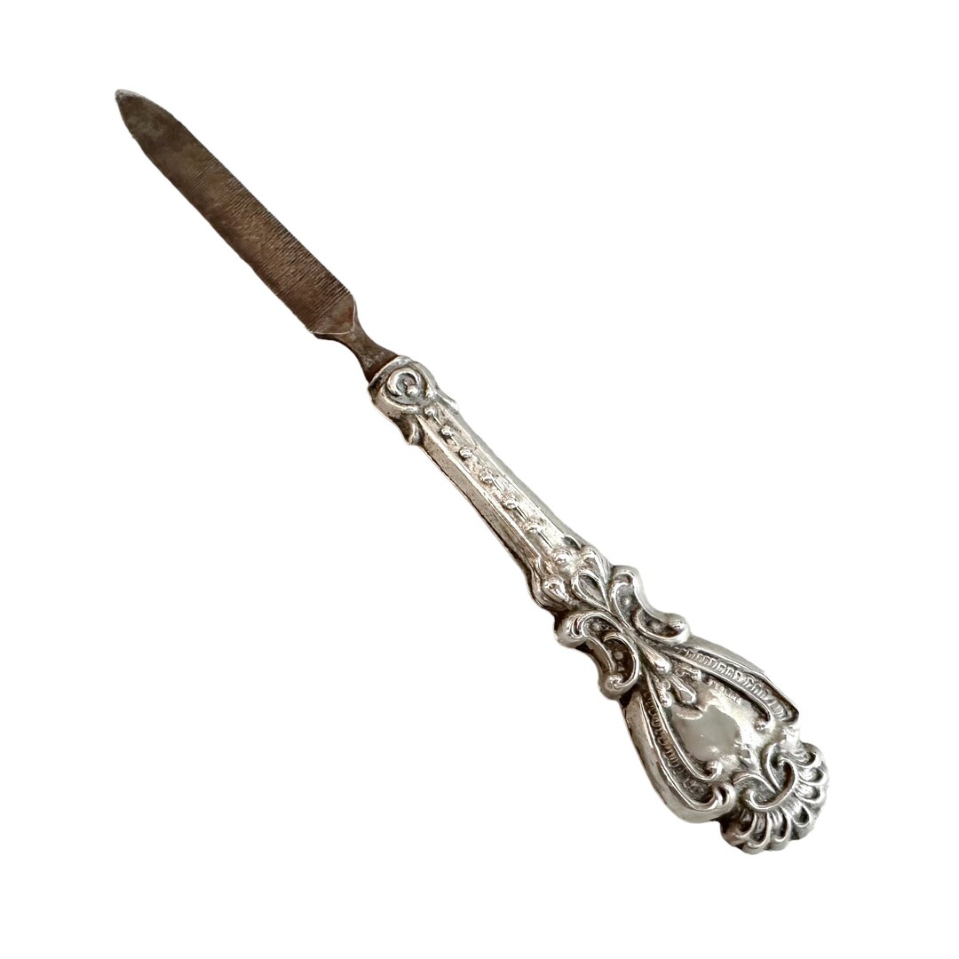 Antique Victorian 5 5/8 Sterling Silver Handle Nail File - Etsy