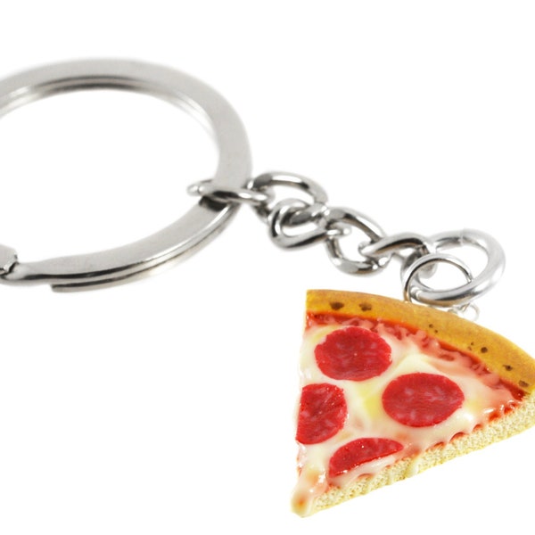 Pizza Keychain - Etsy