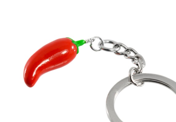 Chili Pepper Keychain - Etsy