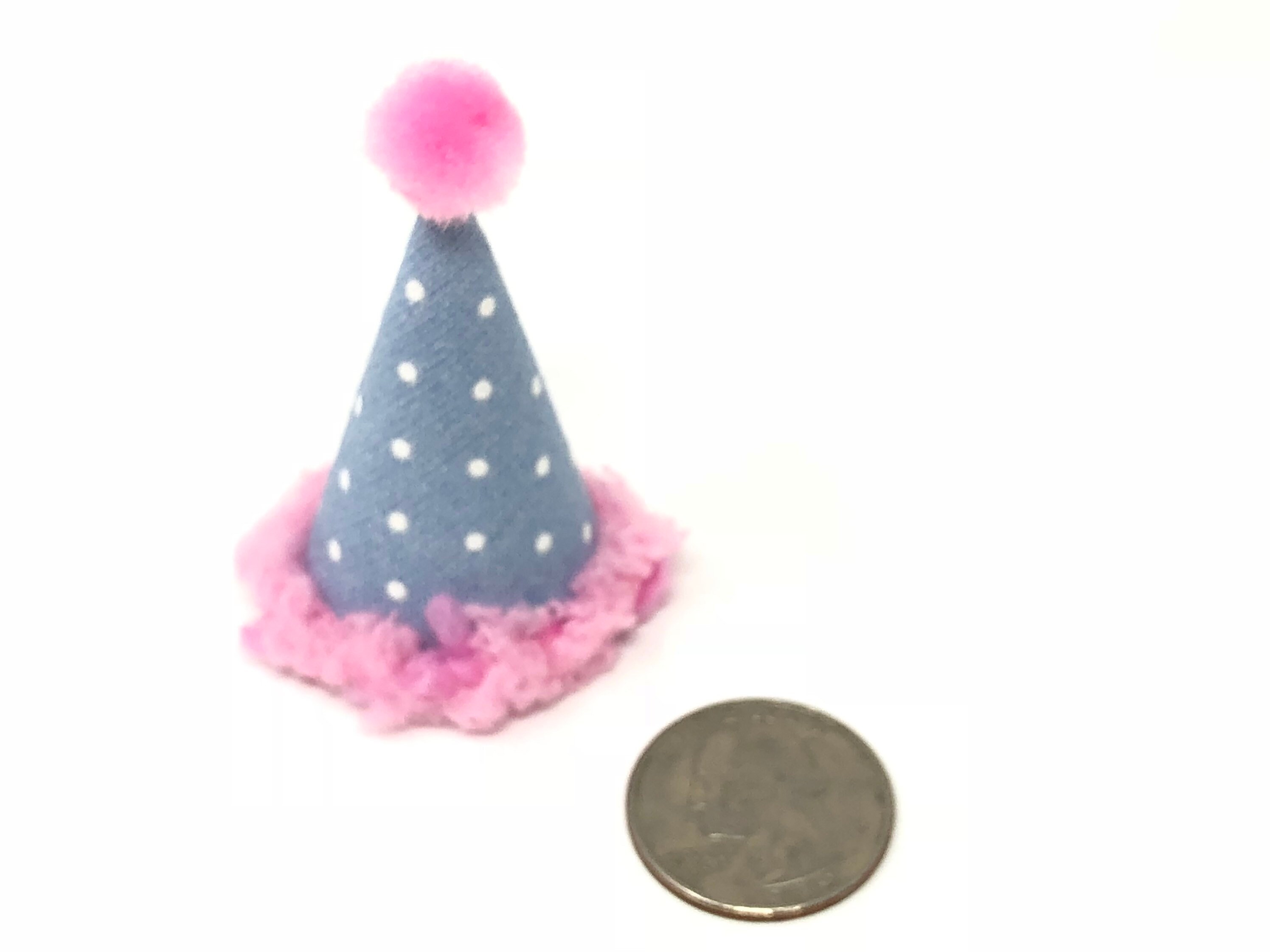 Denim Dot Party Hat Hedgehog Party Hat Chicken Party Hat | Etsy