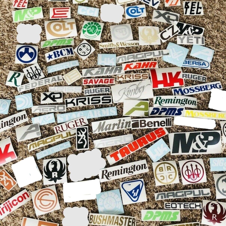 Hunting, Tactical, and Firearm Brand Stickers: Die Cut Vinyl Multipack ...