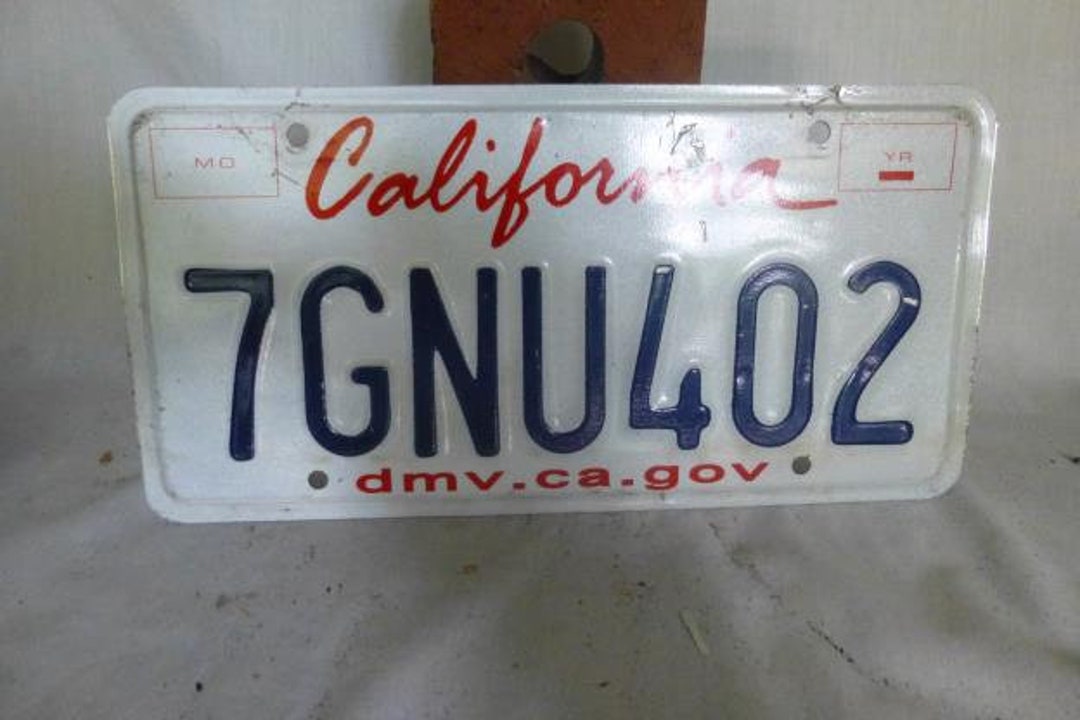 California License Plate Surfer Decor or Birdhouse Roof - Etsy