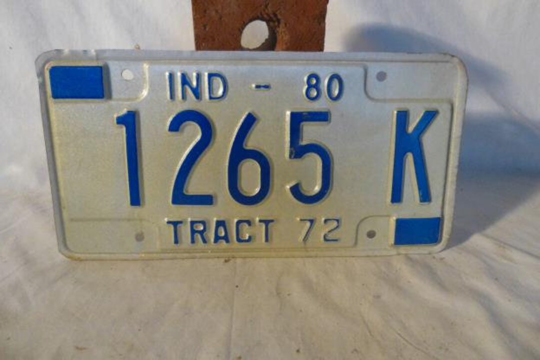 Indiana 1980 License Plate NICE - Etsy
