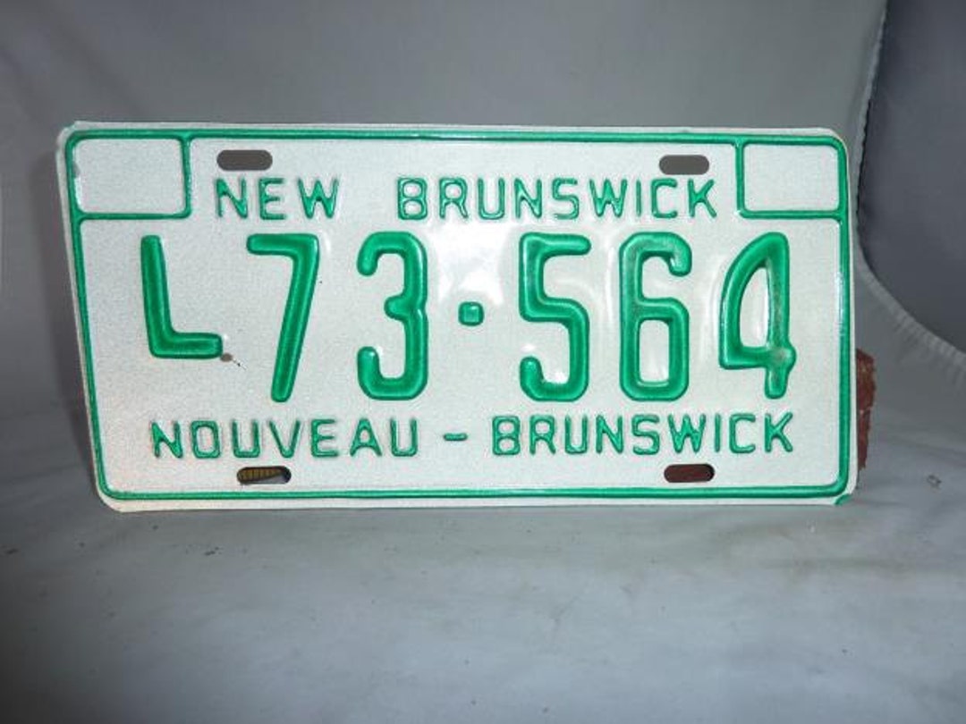 Vintage New Brunswick License Plate Canada Unused - Etsy