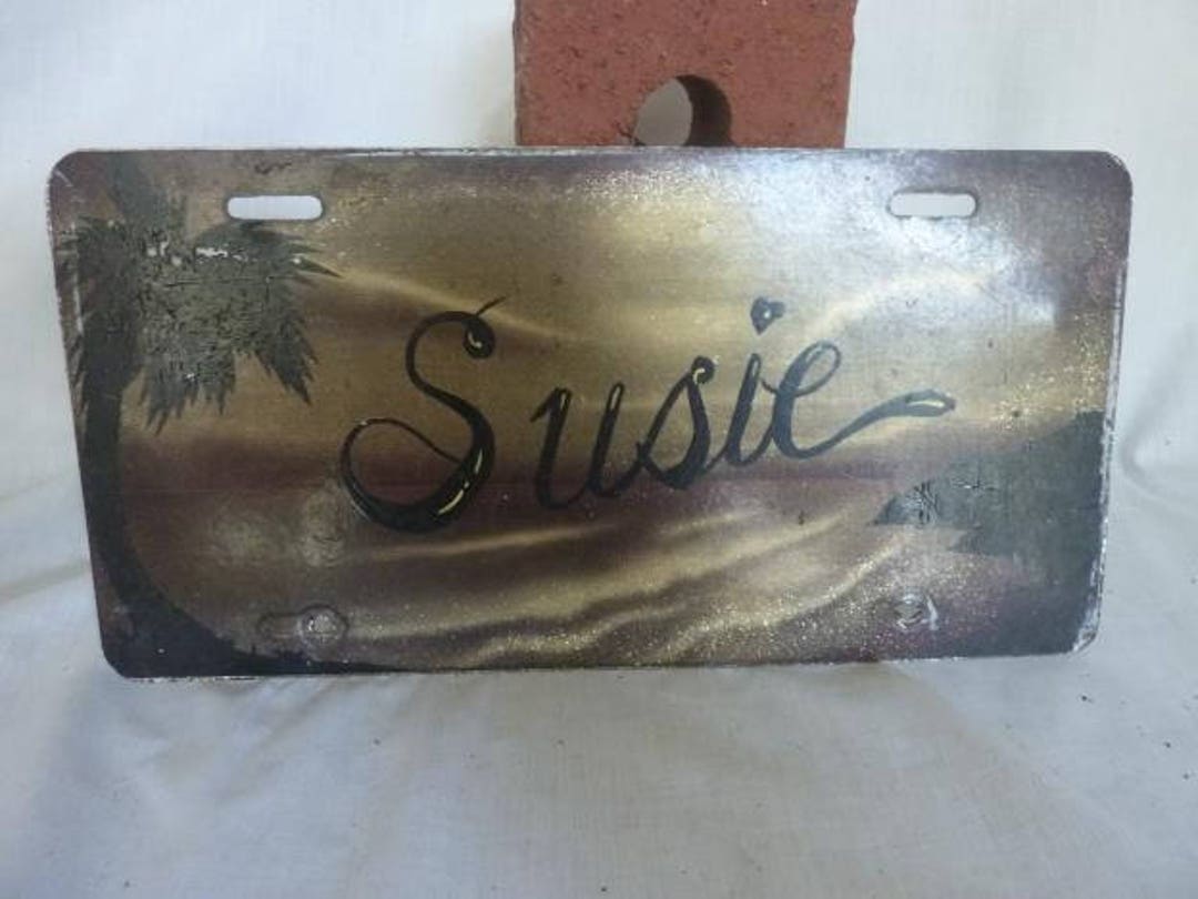 Vintage susie Front License Plate - Etsy