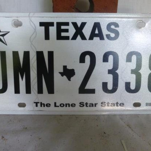 Texas License Plate Wall Art - Etsy