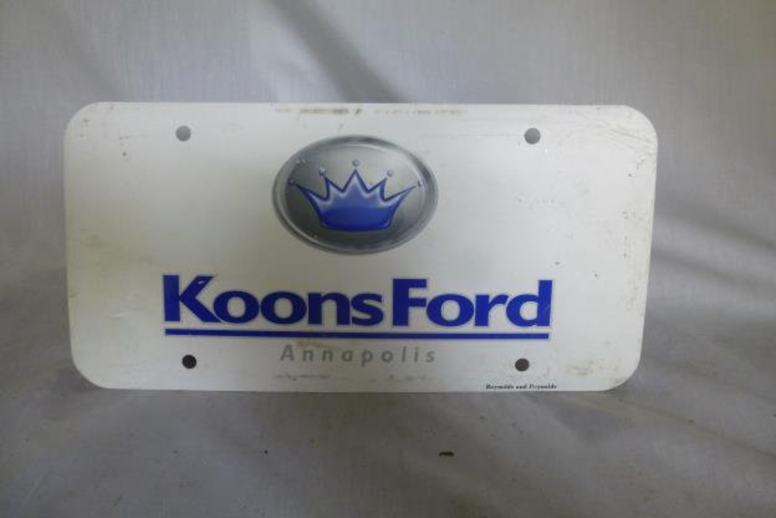 Ford Dealer License Plate Koons Ford, Annpolis MD - Etsy