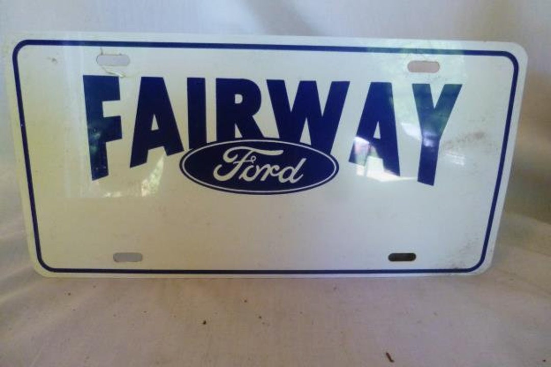 FAIRWAY FORD Dealer License Plate - Etsy