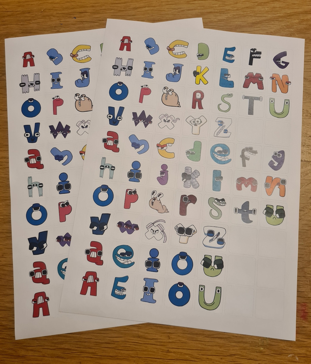 Alphabet Lore Stickers. 25mm Stickers. Letter Practice. Arts - Etsy