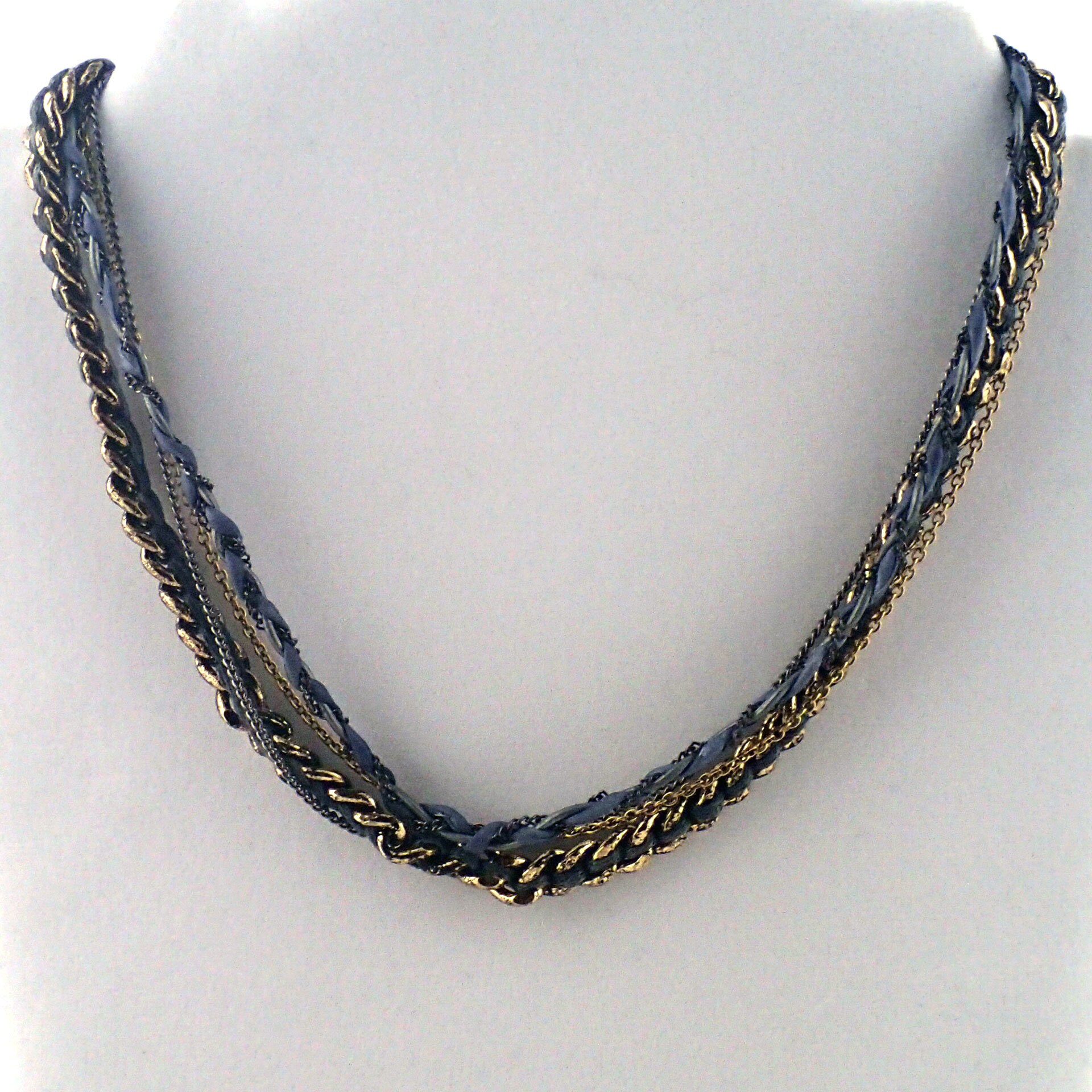 Goldeneye Multichain Necklace 17 Handwoven Thread - Etsy