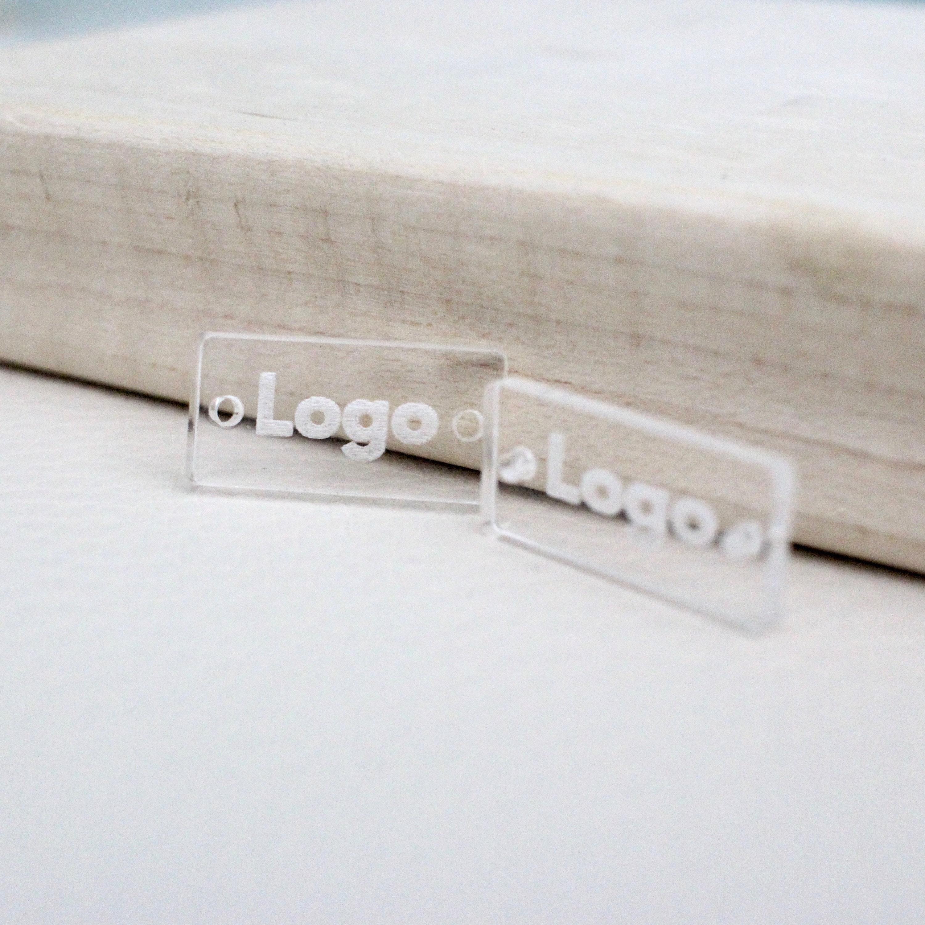 Clear Acrylic Tags With Personalized Logo Tags With Custom - Etsy