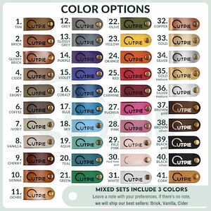 Small Custom Tags for Crochet, Handmade Products or Knits, Faux Leather ...