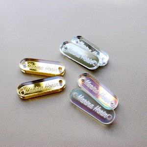 Custom Acrylic Tags, Set of 100 Tags With Custom Logo for Handmade ...