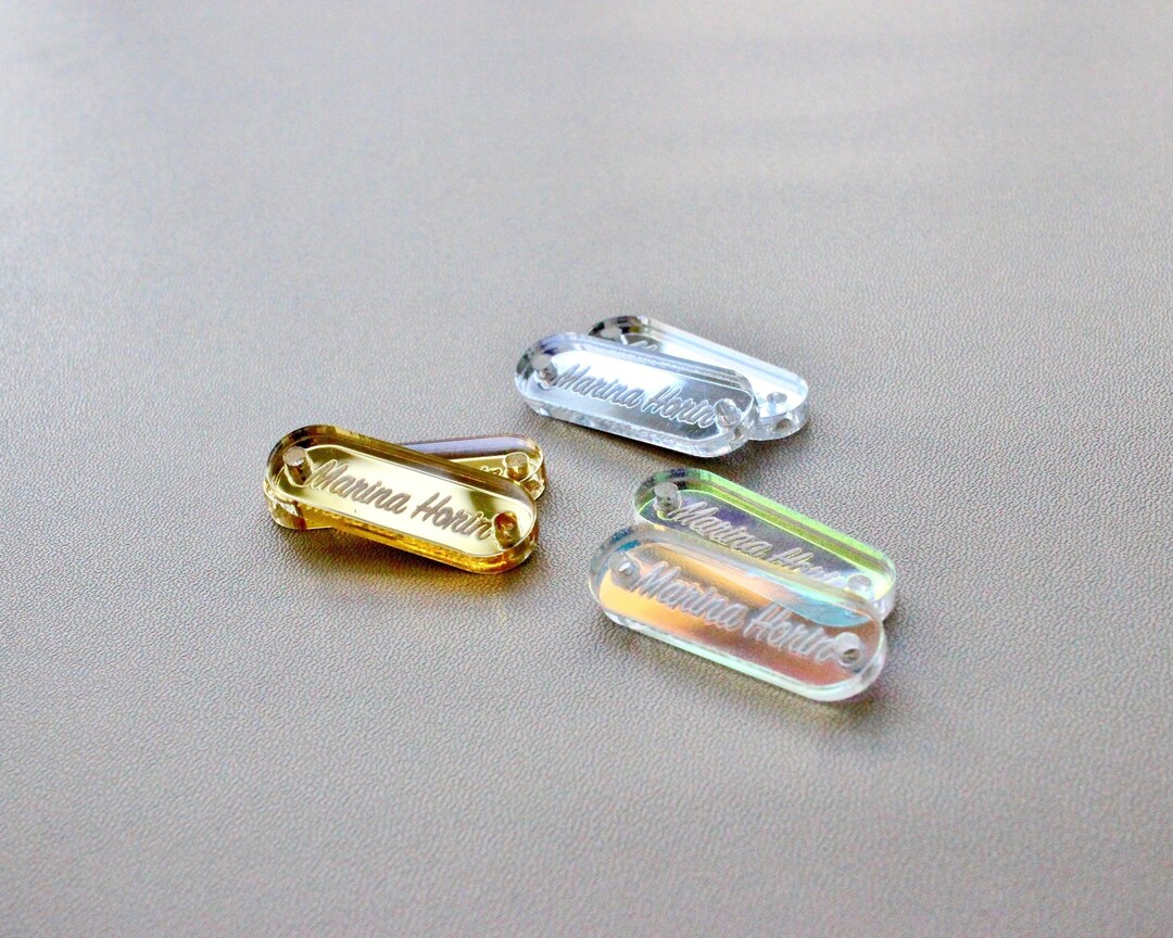 Custom Acrylic Tags, Set of 100 Tags With Custom Logo for Handmade ...