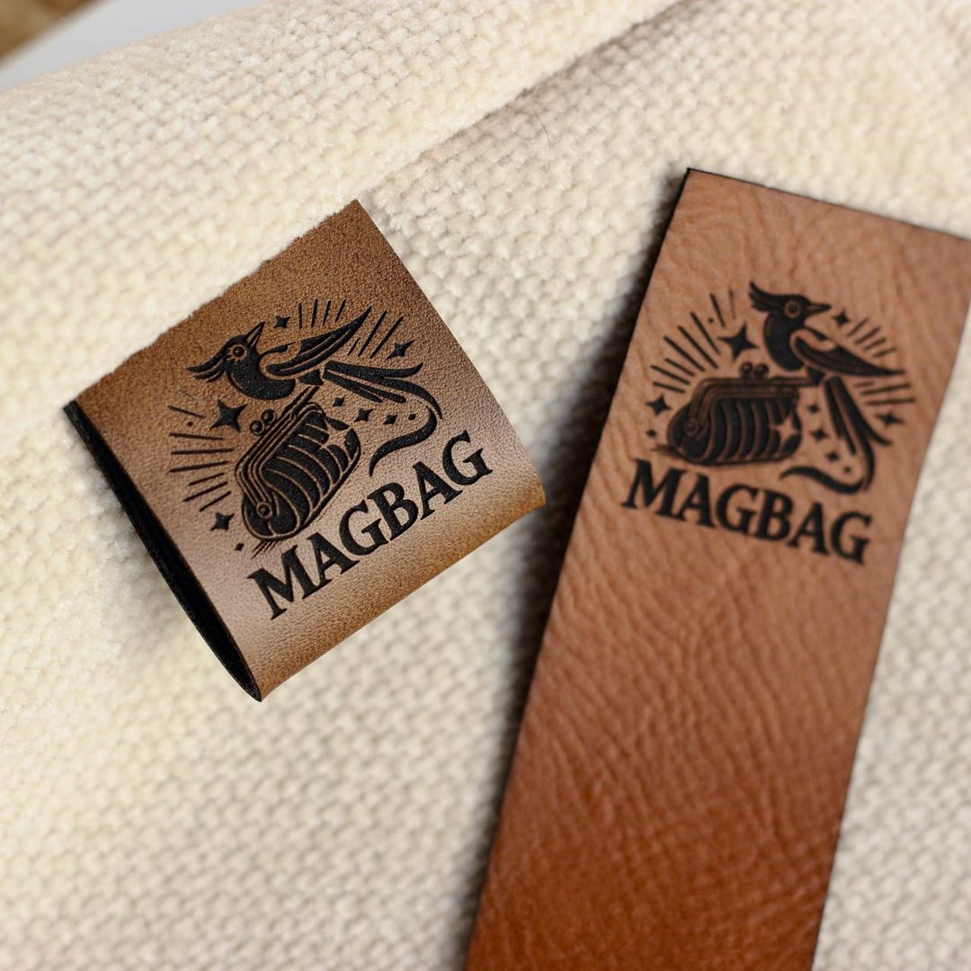 Custom Clothing Labels - Foldable Sewing Tags Made With Faux Leather ...