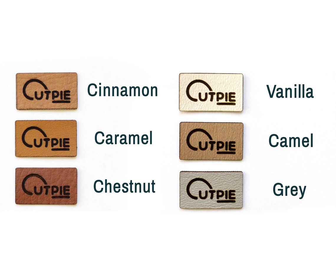 Tiny Small Faux Leather Labels and Tags With Custom Logo | Etsy