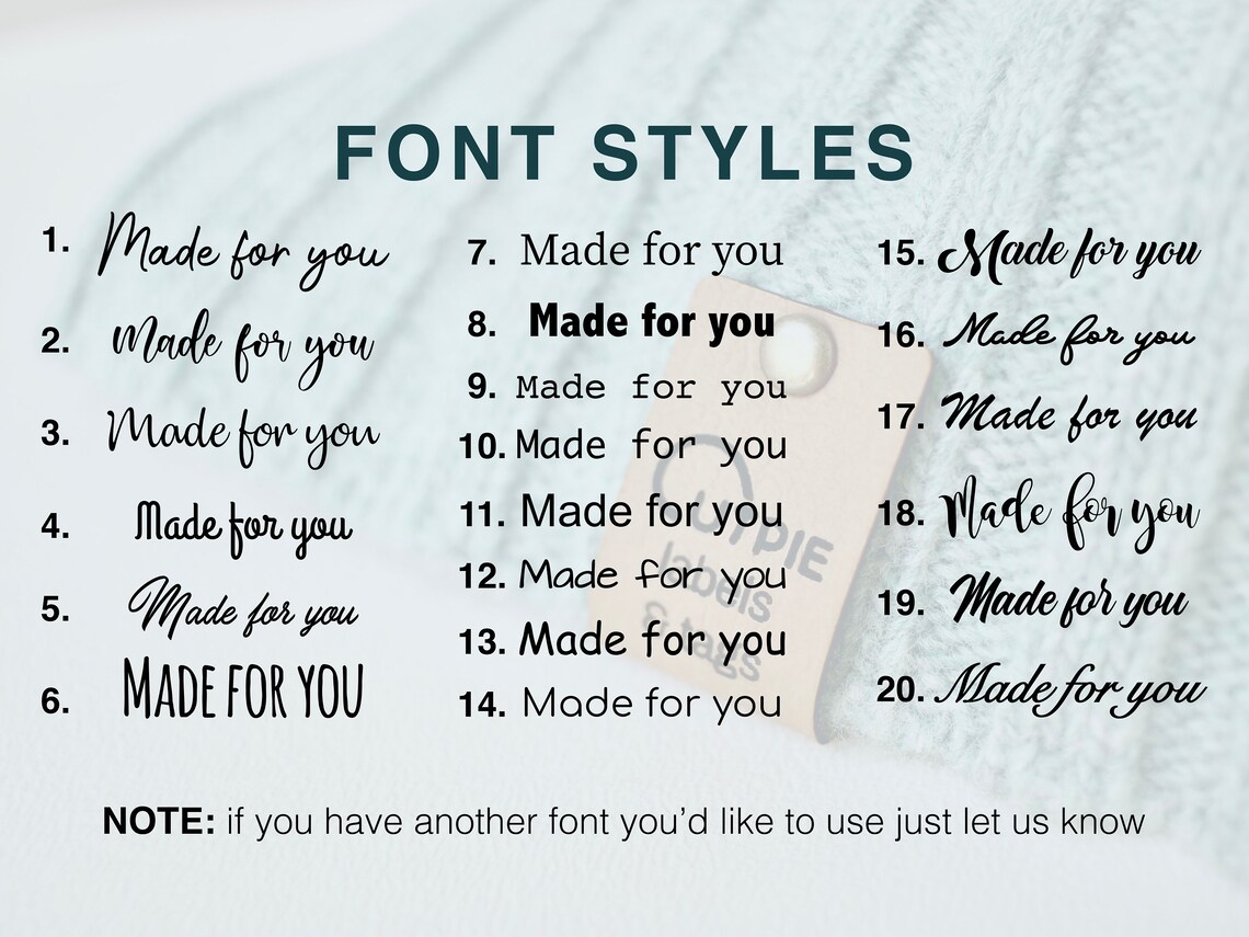 Tiny Small Faux Leather Labels and Tags With Custom Logo | Etsy