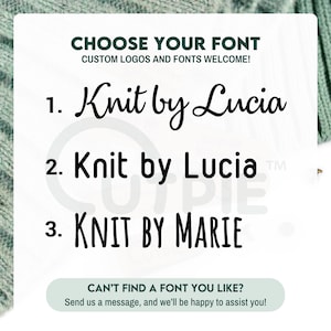 Custom Labels for Crochet and Knitting Projects, Beanies, Blankets ...