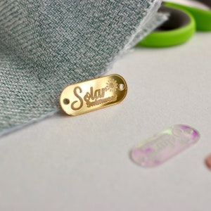 Custom Super Thin Acrylic Tags for Handmade Products, Crochet and Knits ...