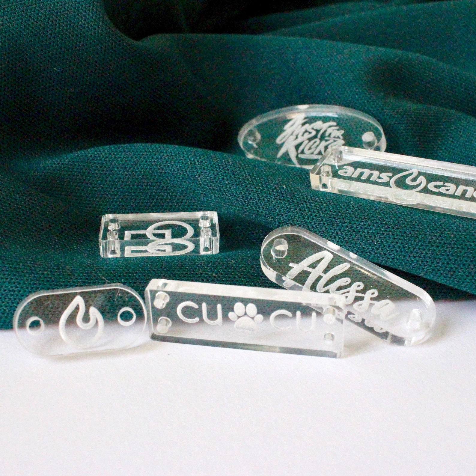 Clear Acrylic Tags With Personalized Logo Tags With Custom - Etsy
