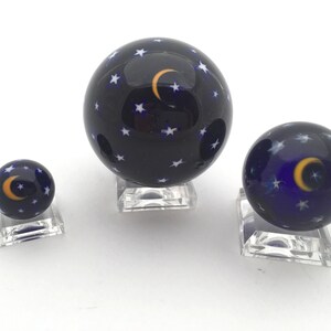 Moon and Star Marble - Etsy