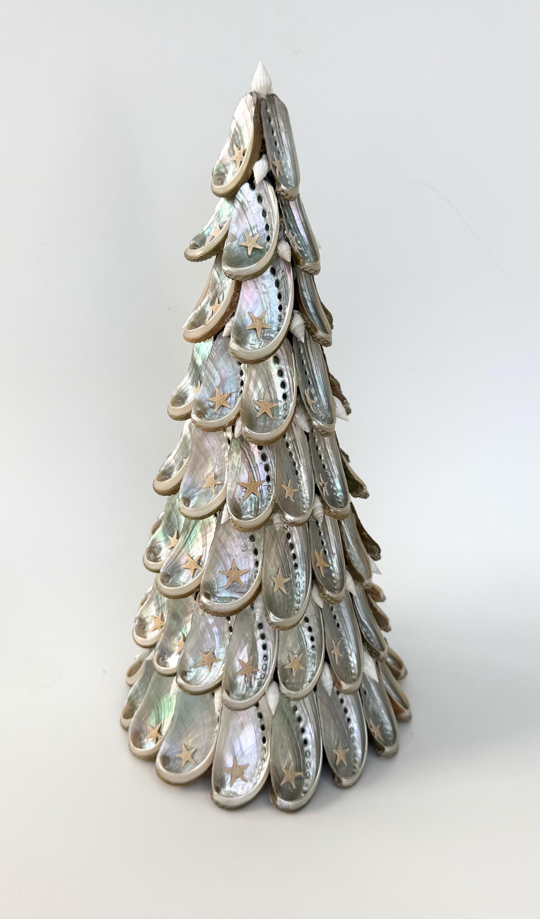 Shell Christmas Tree-beach Decor-nautical Decor-coastal Decor-christmas ...