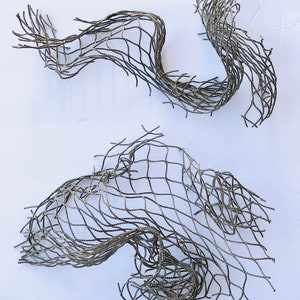 Fish Net Remnants-random Fish Net Pieces-fish Net Cut Pieces-fish Net ...