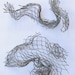Fish Net Remnants-random Fish Net Pieces-fish Net Cut Pieces-fish Net ...