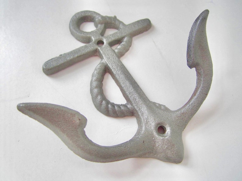 Cast Iron Anchor Hook-cast Iron Anchor Decor-beach Decor-nautical Decor ...