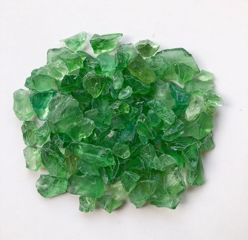 Tumbled Sea Glass Green Sea Glass Bulk Man Made Sea Etsy