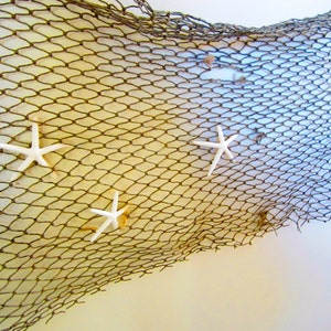 Fish Net 10x10 Ft-fishing Net-beach Decor-fish Netting-beach Wedding ...