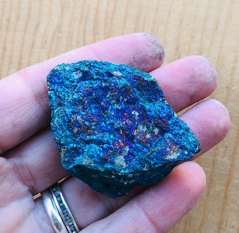Chalcopyrite Rough Crystals-peacock Ore Stones-raw Peacock Ore - Etsy