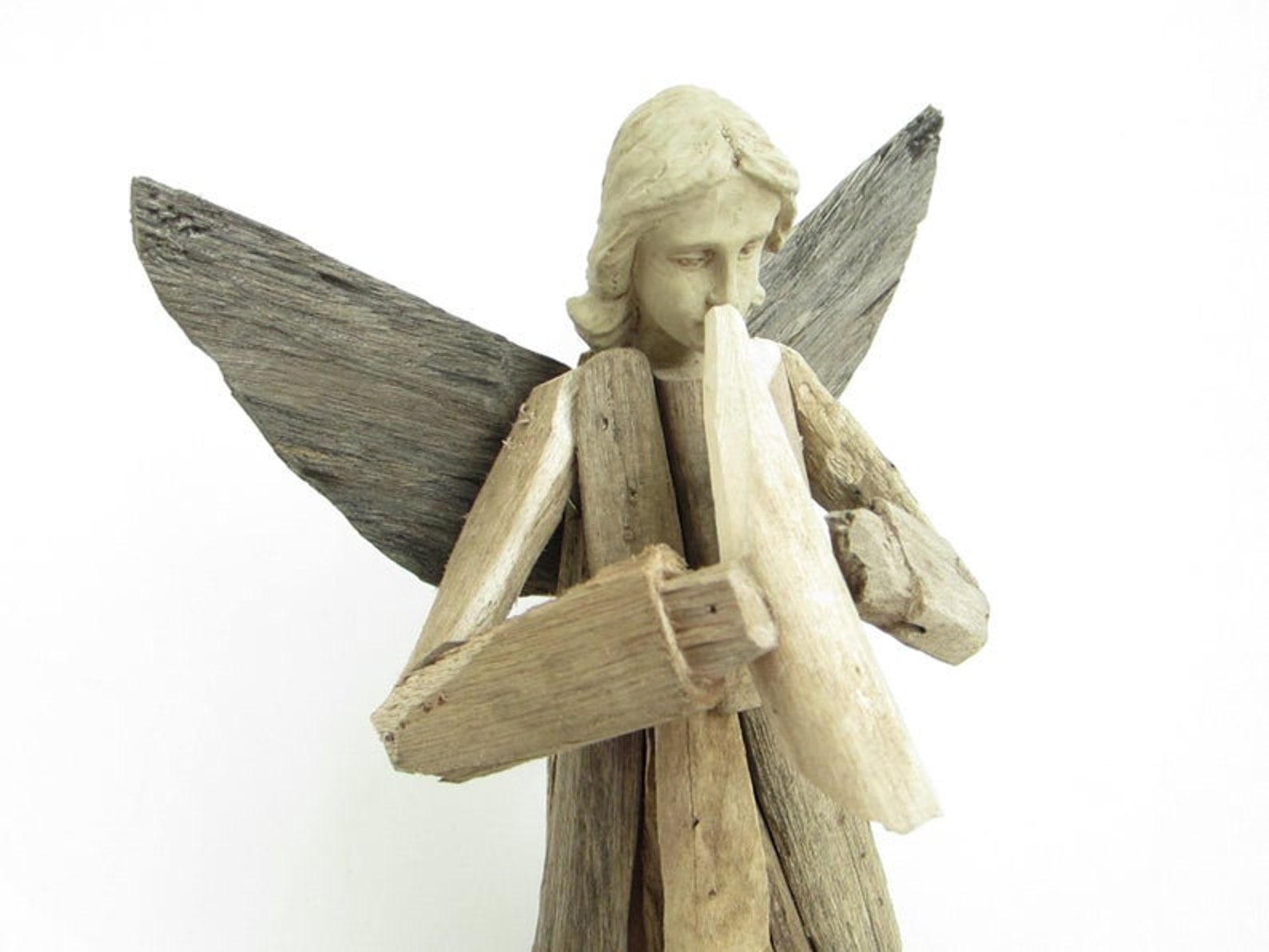 Driftwood Angel-handmade Wooden Angel-driftwood Decor-angel - Etsy