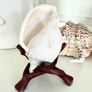 Wooden Tripod Stand: Smudging & Shell Display - Etsy