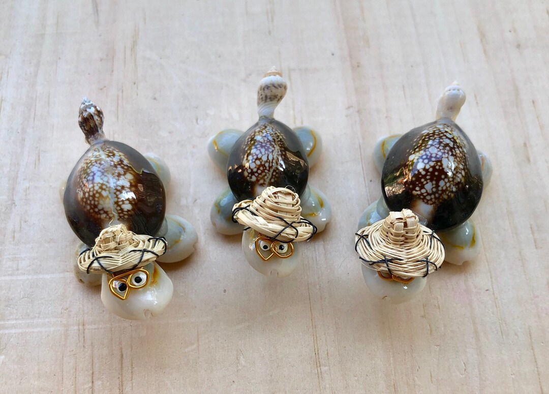 Sea Shell Turtle-small Critters-sea Shell Decor-unique Gifts-cute Gifts ...