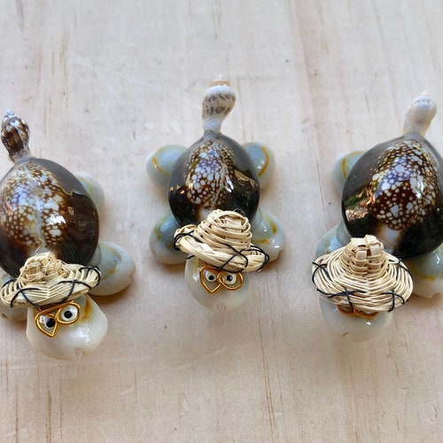 Sea Shell Turtle-small Critters-sea Shell Decor-unique - Etsy