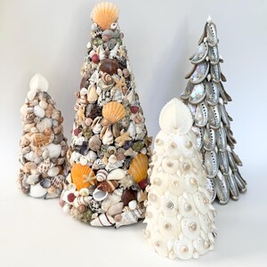 Shell Christmas Tree-beach Decor-nautical Decor-coastal Decor-christmas ...