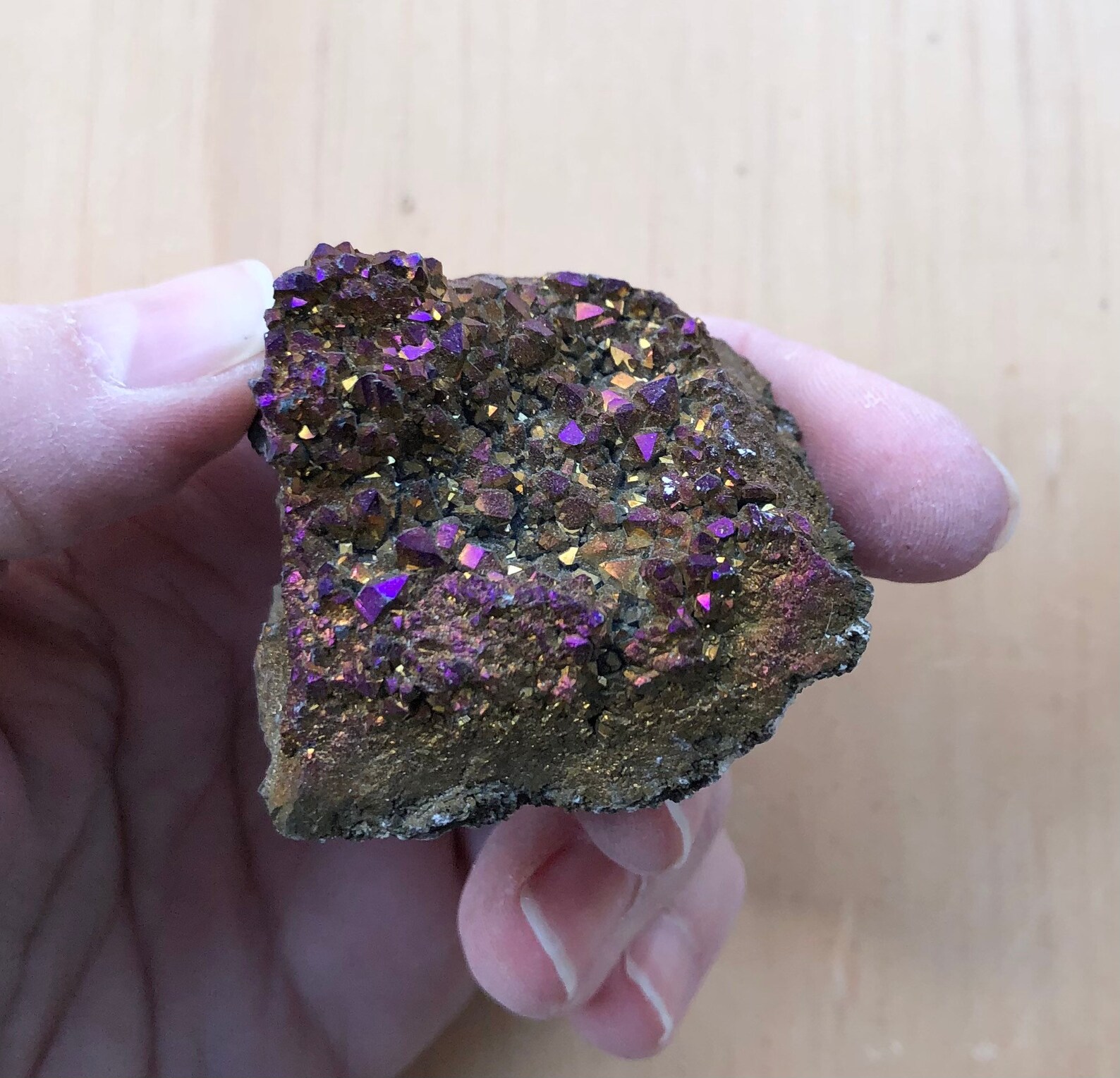 Aura Geode-Rainbow Geode-Rainbow Crystal-Titanium Aura | Etsy