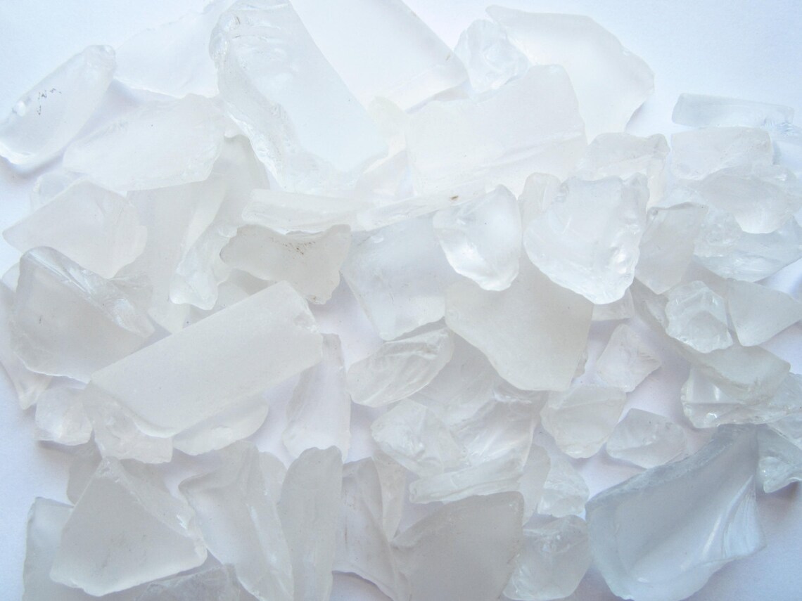 Clear Sea Glass Bulk-Imitation Beach Glass-Beach Wedding | Etsy