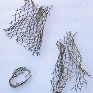 Fish Net Remnants-random Fish Net Pieces-fish Net Cut Pieces-fish Net ...