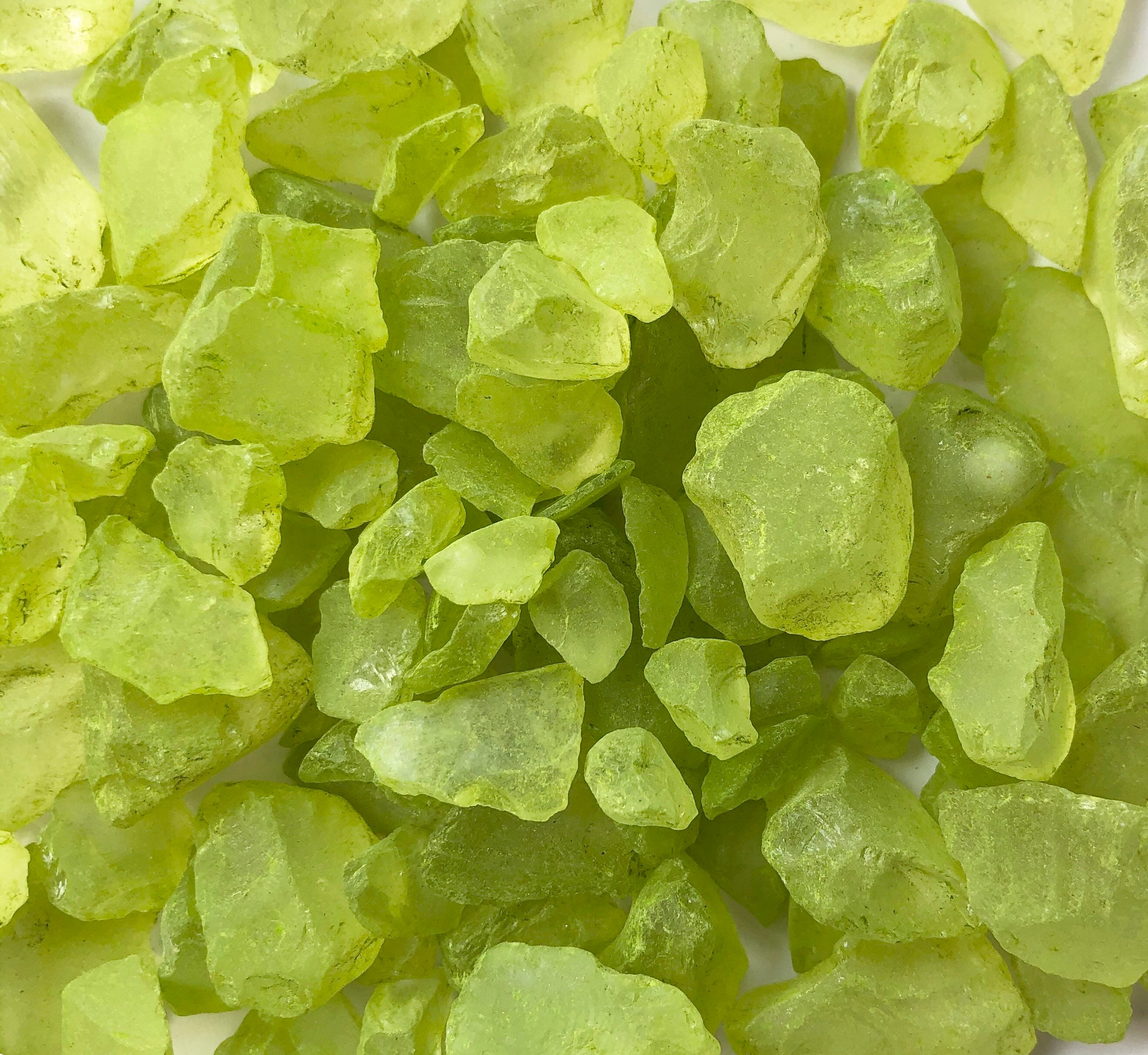 Lime Green Sea Glass Imitation-Lime Beach Glass-Sea Glass | Etsy