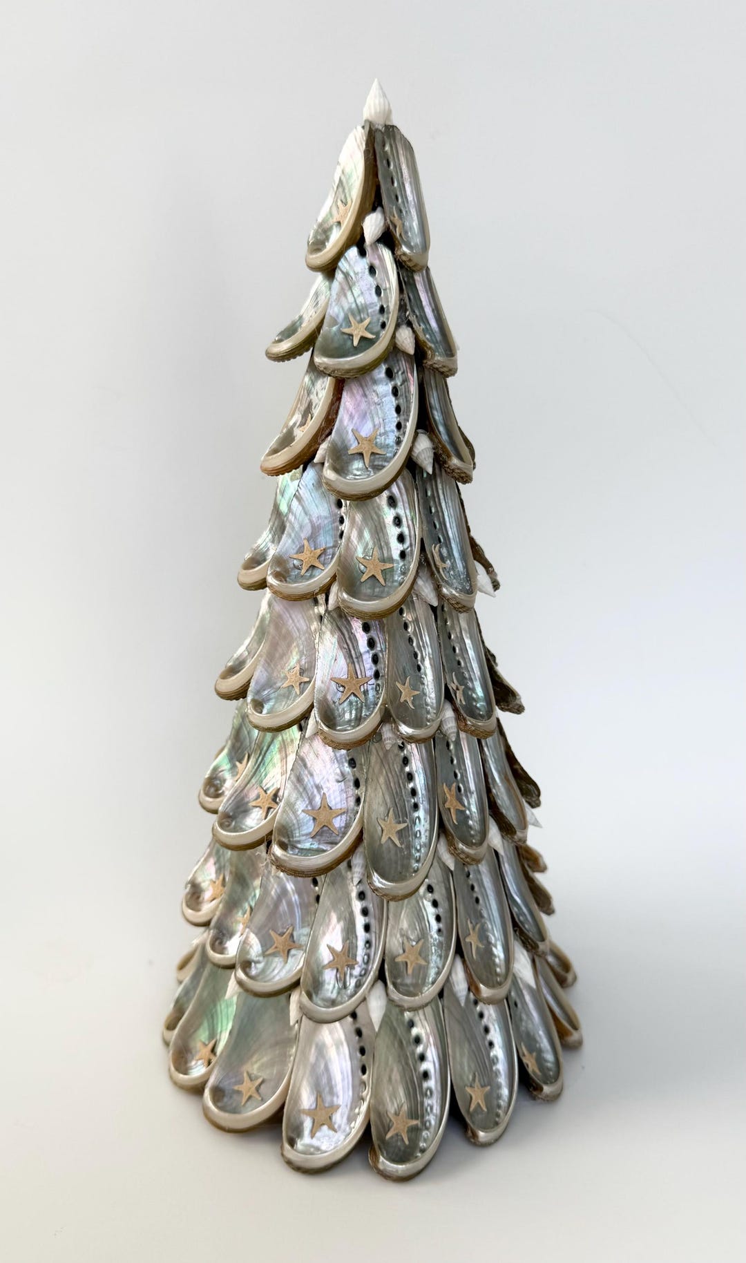Shell Christmas Tree-beach Decor-nautical Decor-coastal Decor-christmas ...
