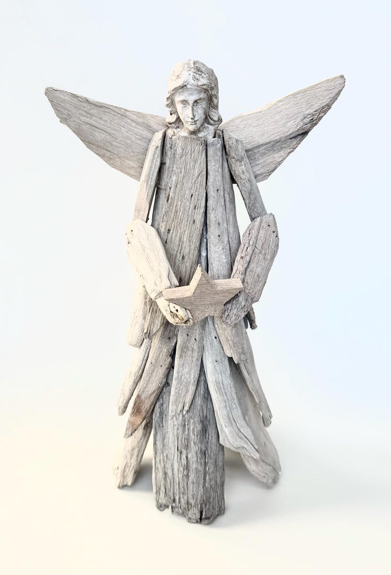 Handmade Driftwood Angel: Coastal Beach Decor - Etsy