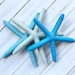 Painted Starfish - 6-7"-set of Three-robins Egg-aqua-turquoise-starfish ...